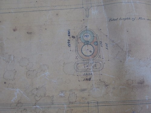 RARE VINTAGE ORIGINAL WINCHESTER MODEL 1876 MUSKET BLUEPRINT DRAWINGS ...