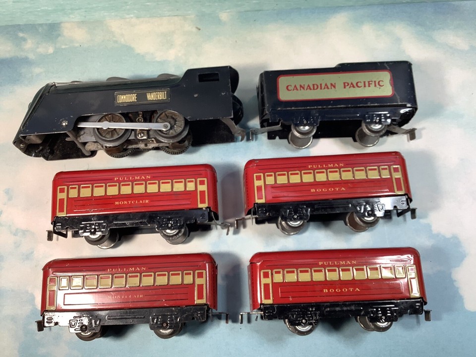 Marx Commodore Loco and Tender, (2)bogota,(2)Montclair Cars In Box | eBay
