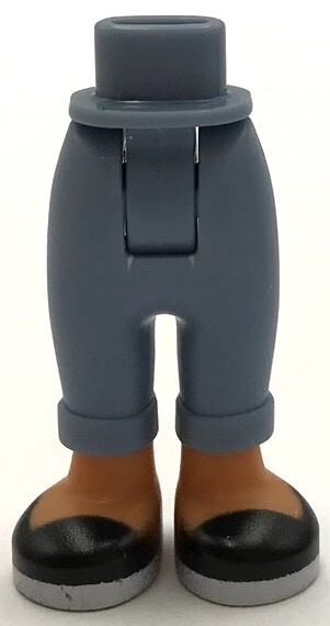Lego New Sand Blue Minifig Pants Trousers w/ Back Pockets and Cuffs ...