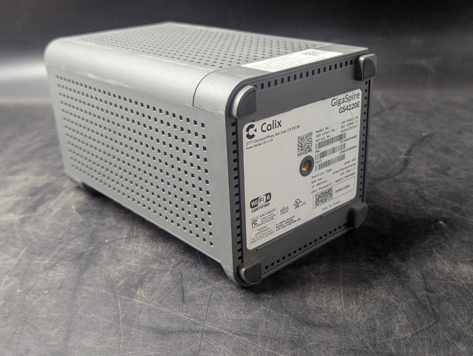 Calix GigaSpire BLAST u6.1 GS4220E 100-05413 WiFi6 Gigabit Router-Lot ...