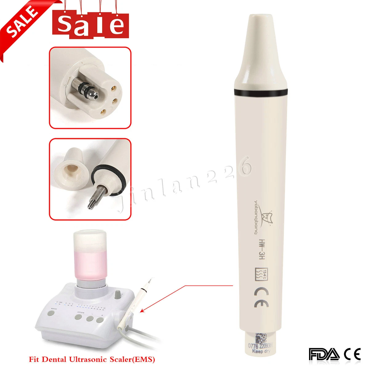 Dental Ultrasonic Piezo Scaler Handpiece Hw 3h Led Fit For