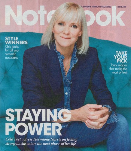 UK Sunday Mirror Notebook Magazine: Hermione Norris, Yasmin Le Bon, 26. ...