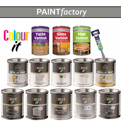 Tin Paint Matt Gloss Metallic Metal Wood Concrete Indoor Outdoor Fast ...