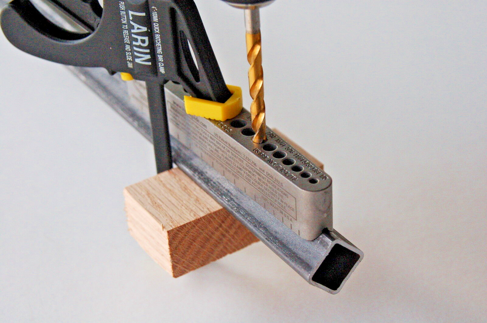 Drill guide - Helps drill gun parts, barrels, pistols, sites, gun sling ...