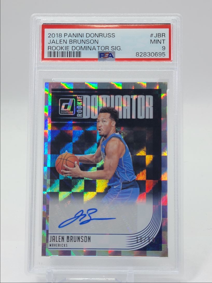 JALEN BRUNSON 2018-19 DONRUSS ROOKIE DOMINATOR AUTOGRAPH RC AUTO /99 ...