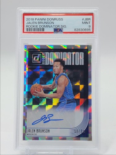 JALEN BRUNSON 2018-19 DONRUSS ROOKIE DOMINATOR AUTOGRAPH RC AUTO /99 ...