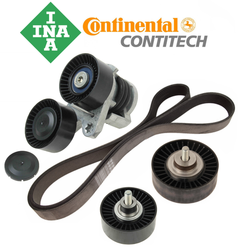 OEM Belt Tensioner Assembly Pulleys Drive Belt Kit for BMW 135i 335i X1 ...