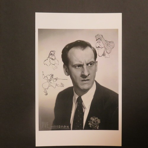 Hans Conried Captain Hook Print w/ Animated Drawings Autographed By ...