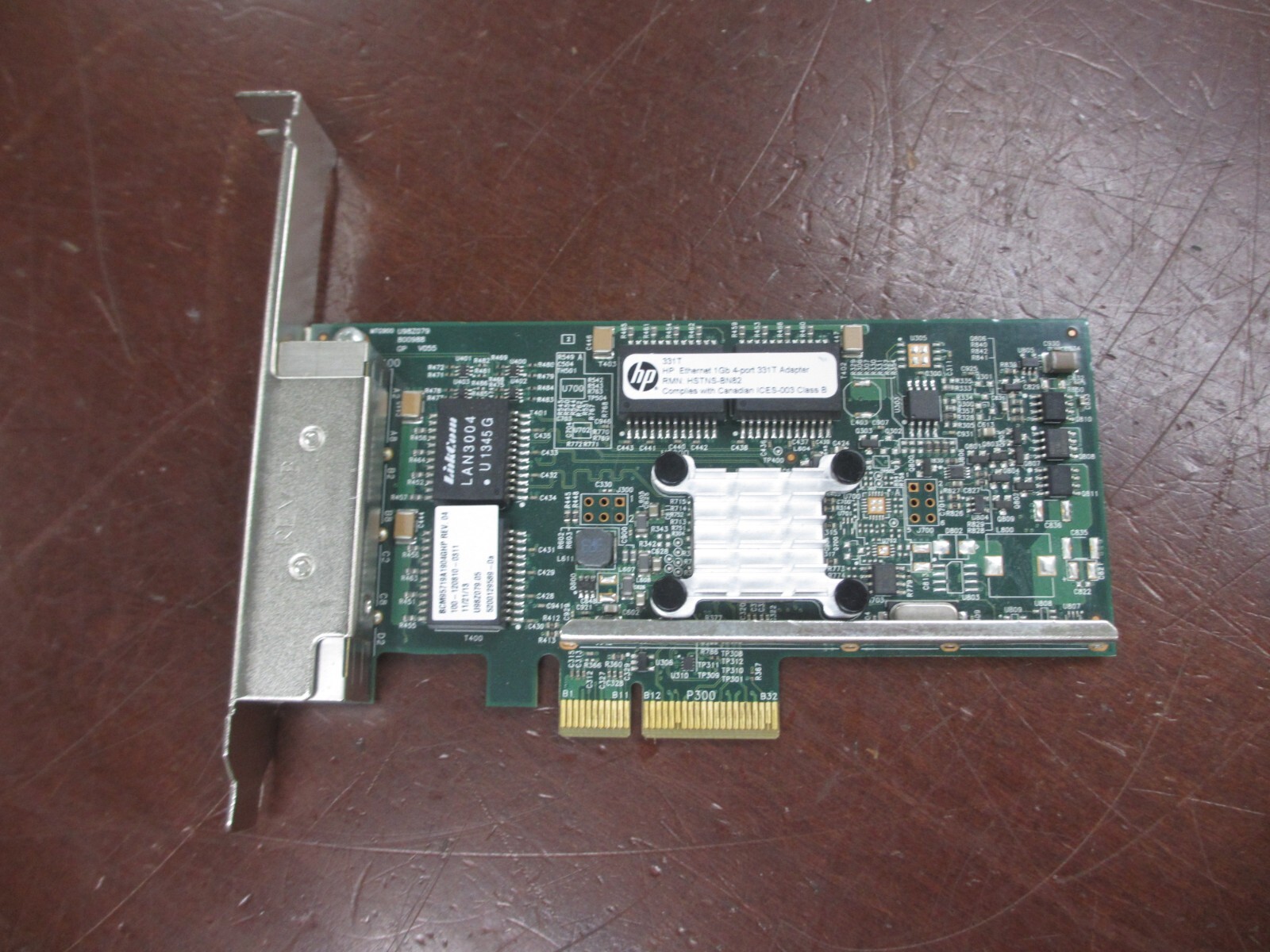 HP HSTNS-BN82 331T 1GB Gigabit Ethernet 4-port PCIe 2.0x4 Network ...