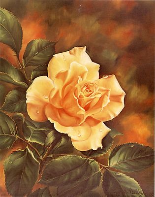 Set of 5 Prints ' Golden Rose' Crystal Skelley' for Decoupage | eBay UK
