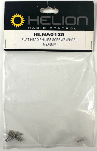 Helion HLNA0125 M2x8mm Flat Head Philips Screws (FHPS) New | eBay
