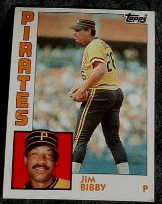 Jim Bibby, Pirates 1984 Topps Card, VG COND | eBay