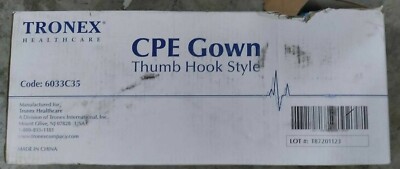 Tronex Gown CPE 6033C35 XL Thumb Hook Blue case of 75 | eBay