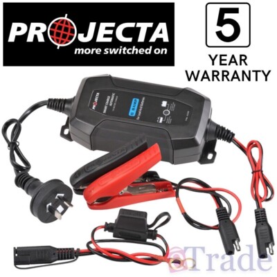Projecta 0.8 4 Stage Trickle Battery Charger 12V Volt for Bike Car Boat ...