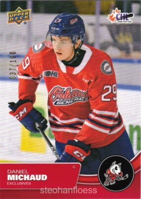 2021-22 Upper Deck CHL Exclusives #23 Daniel Michaud 037/100 | eBay