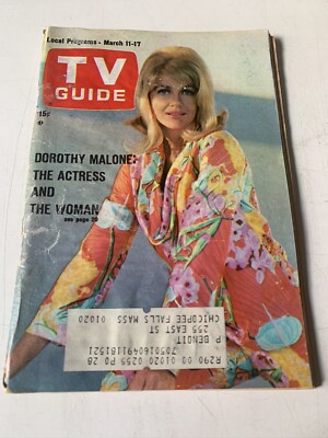 1967 TV Guide March 11-Dorothy Malone; Jane Fonda; Noel Harrison ...