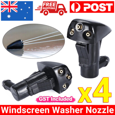 4X Car Windscreen Washer Wiper Nozzle Front Window Spray Jet Nozzles ...