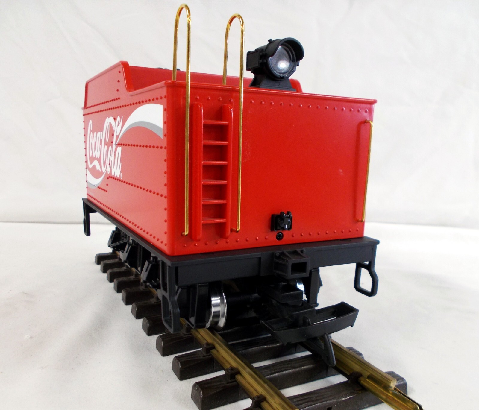LGB COCA COLA TENDER WITH CUSTOM LOCOMOTIVE STEAM + WHISTLE SOUND + 3 ...