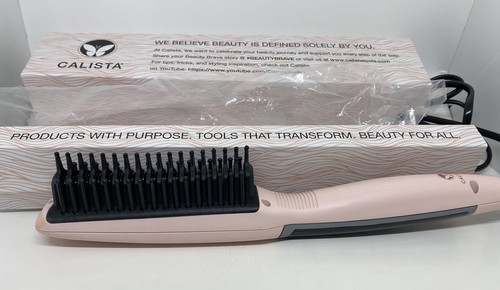 Calista TrianglPRO Triangl Pro Heated Hair Detailer Brush Flamingo Pink ...
