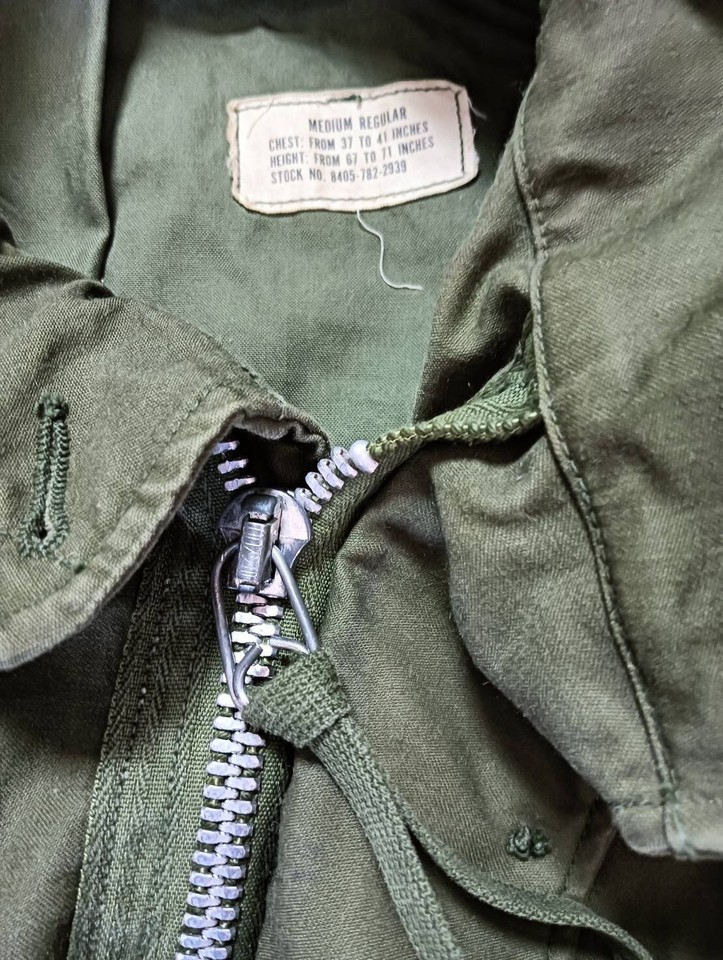 VINTAGE US ARMY M1965 M65 FIELD JACKET 1960'S VIETNAM WAR MEDIUM ...