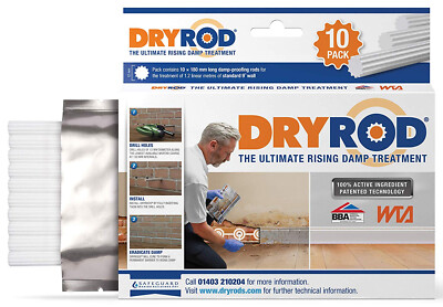 Dryrod Damp Proofing Rods Pack of 50 Next Generation Rising Damp ...