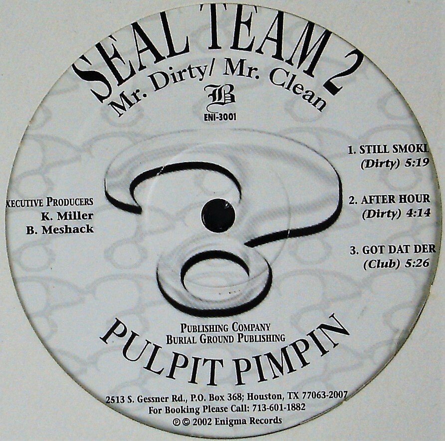 SEAL TEAM 2 "PULPIT PIMPIN" 2002 VINYL 12" EP 6 TRACKS G RAP ~RARE~ HTF ...