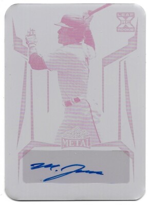 2023 Leaf Metal MITCH JEBB Autograph Magenta Printing Plate 1/1 Pirates ...
