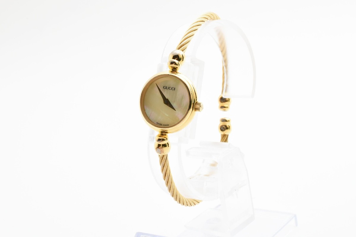 NEAR MINT w/Box* Vintage GUCCI 2700.2.L Gold Dial Bangle NEAR MINT w/Box* Vintage GUCCI 2700.2.L Gold Dial Bangle