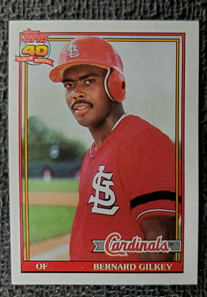 1991 TOPPS #126 BERNARD GILKEY ROOKIE CARDINALS NM | eBay