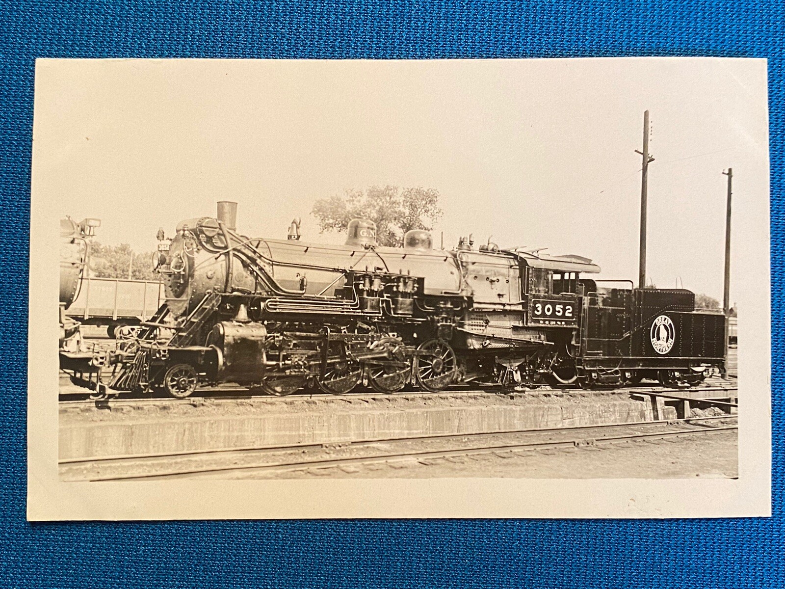 Great Northern Railway Train Engine Locomotive No. 3052 Antique Photo ...