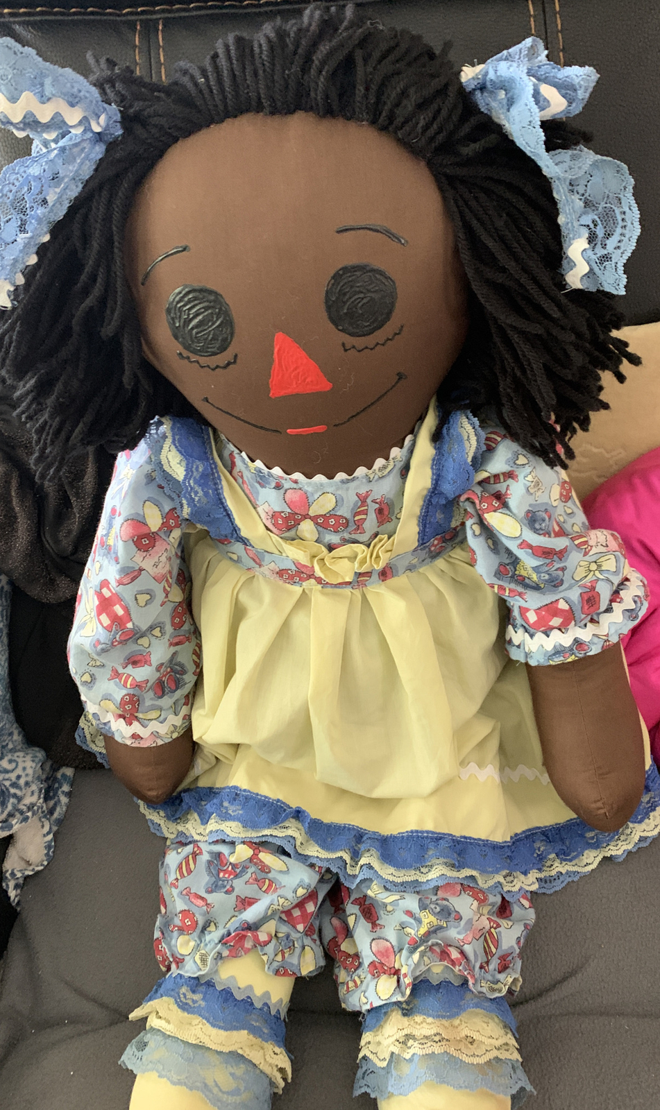 Vintage Collectible Handmade African American Cloth Fabric Raggedy Ann ...