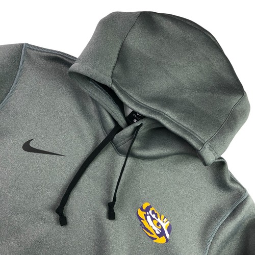 NEW LSU Tigers x Nike Men's Dri-Fit Sideline Hoodie Sweatshirt Gray ...