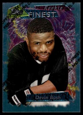 1995 Topps Finest W/Coating Devin Bush Rookie Atlanta Falcons #241 | eBay