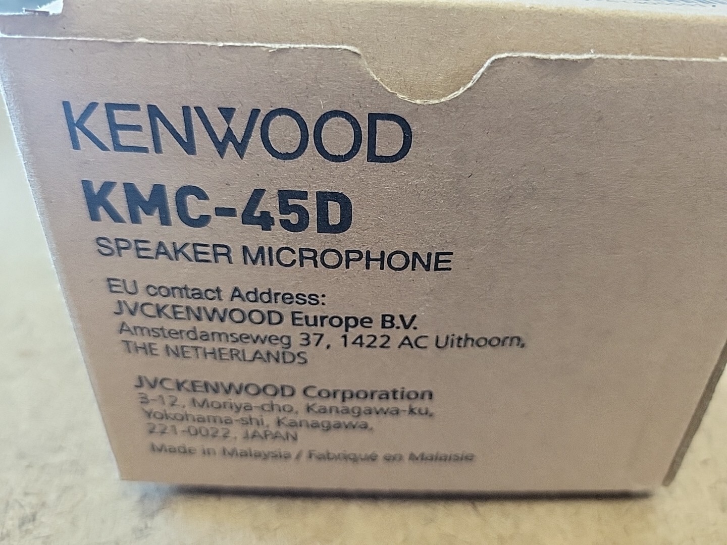 Kenwood Kmc-45d Military Spec Speaker Microphone With Earpiece Jack ...