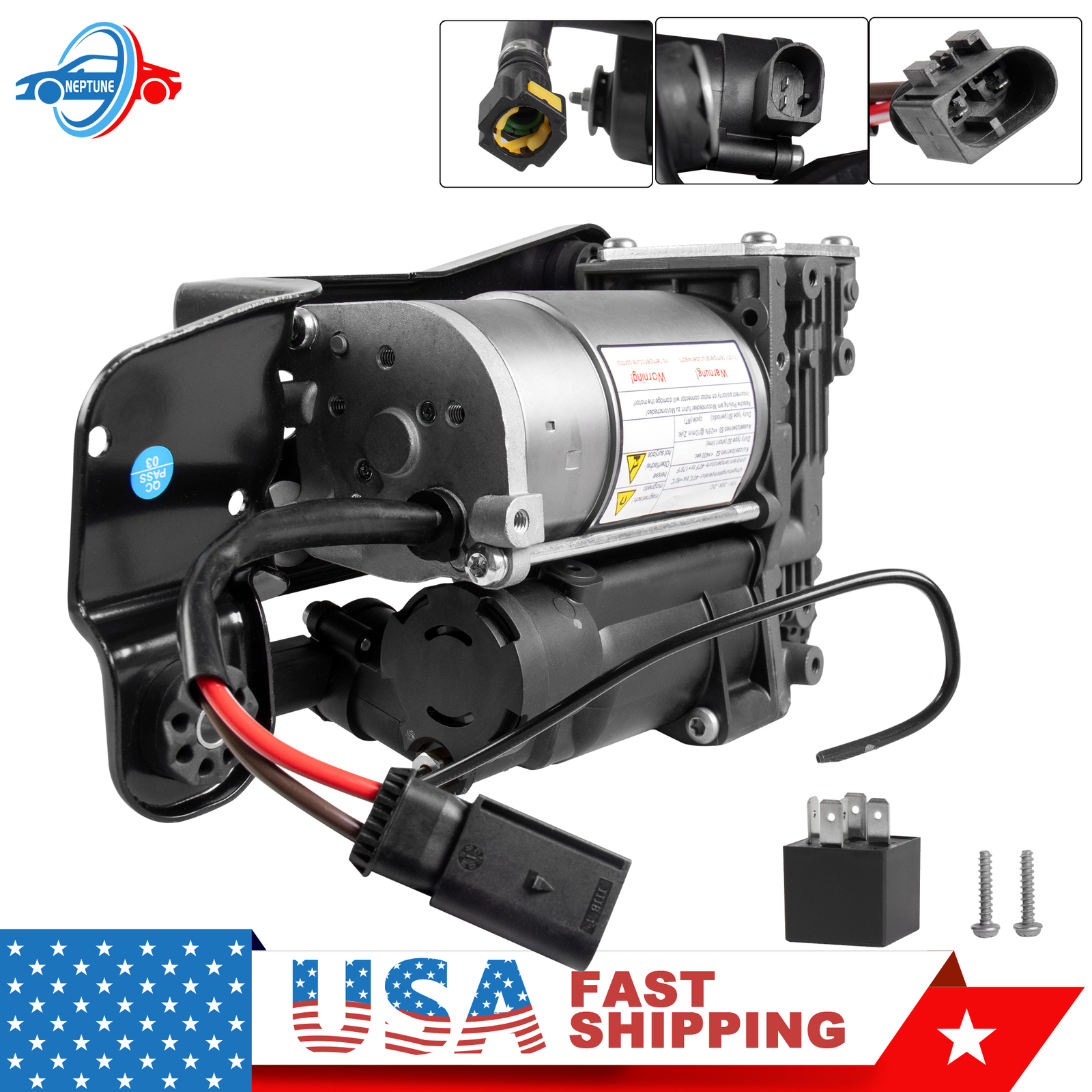 Air Suspension Compressor Pump Alt. 37206859714 For BMW X5 E70 X6 E71 ...