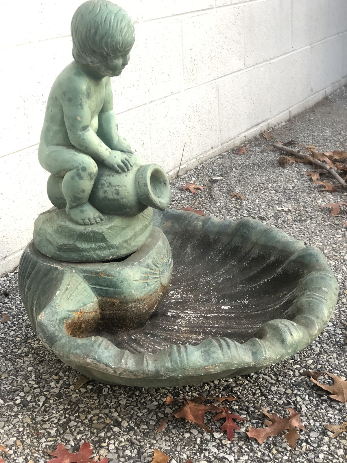 Vintage Henri Studio Water Fountain Display With Great Patina | eBay