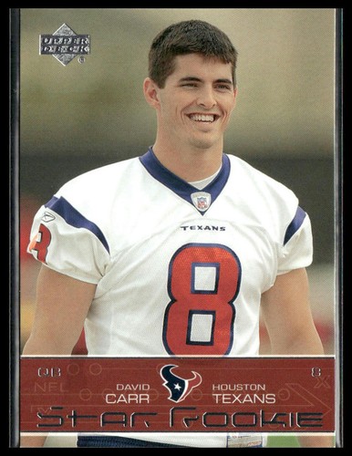 David Carr #253 Rookie 2002 Upper Deck Houston Texans | eBay