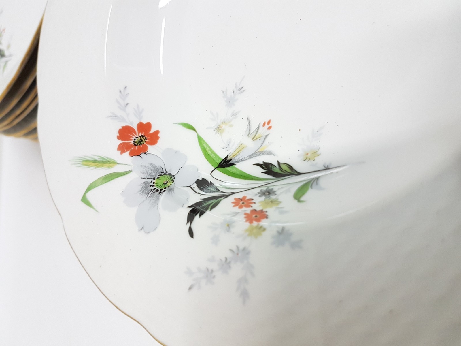 Tête À Tête Porcelaine Bohemia Original Thun Ans 50 Décoration Floral ...