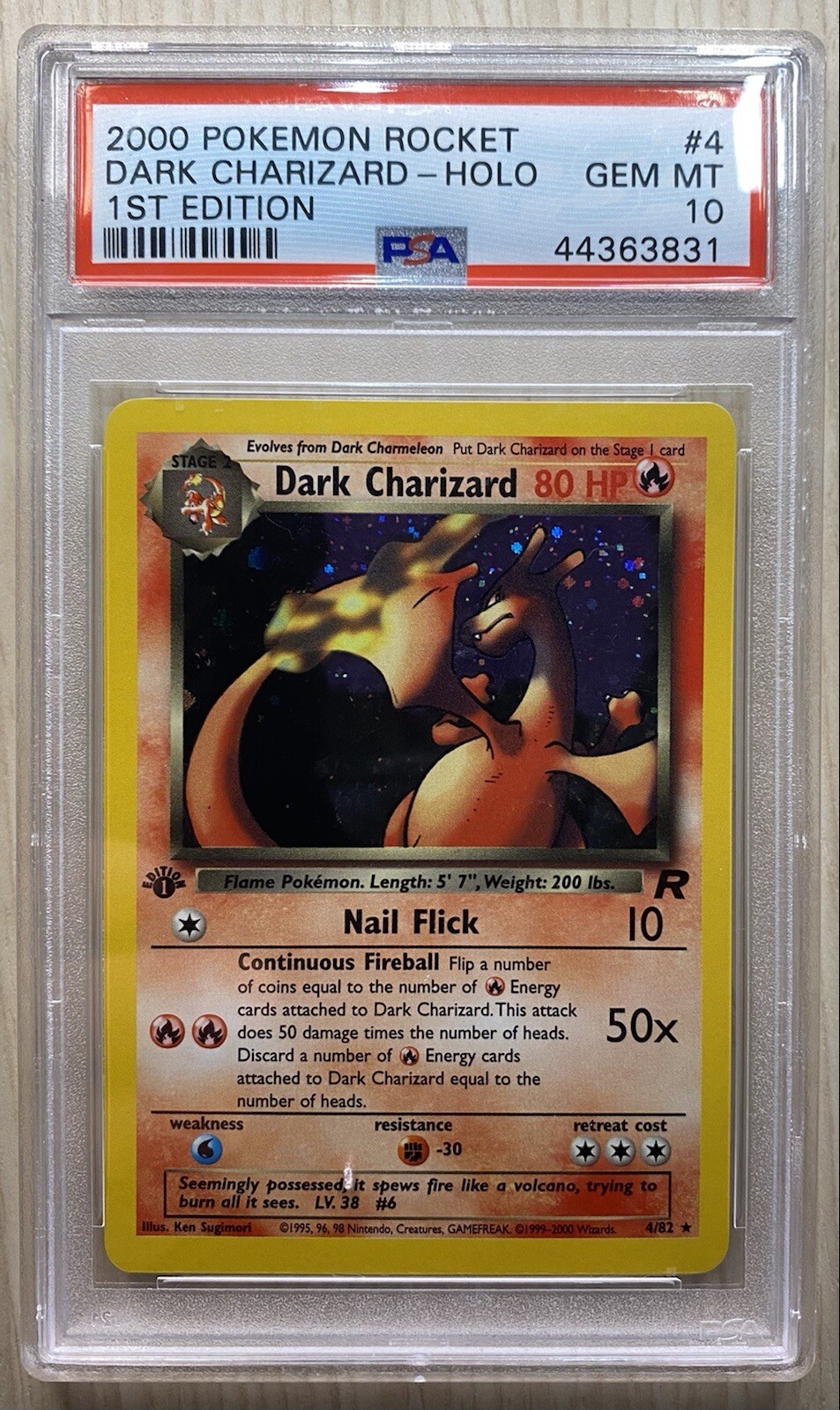 Dark Charizard 2000 Team Rocket #04/82 1st Edition Holo Price Guide ...