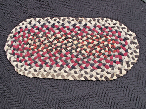 Vintage Wool Braided Rug Handmade 22 1/2” X 45” | eBay
