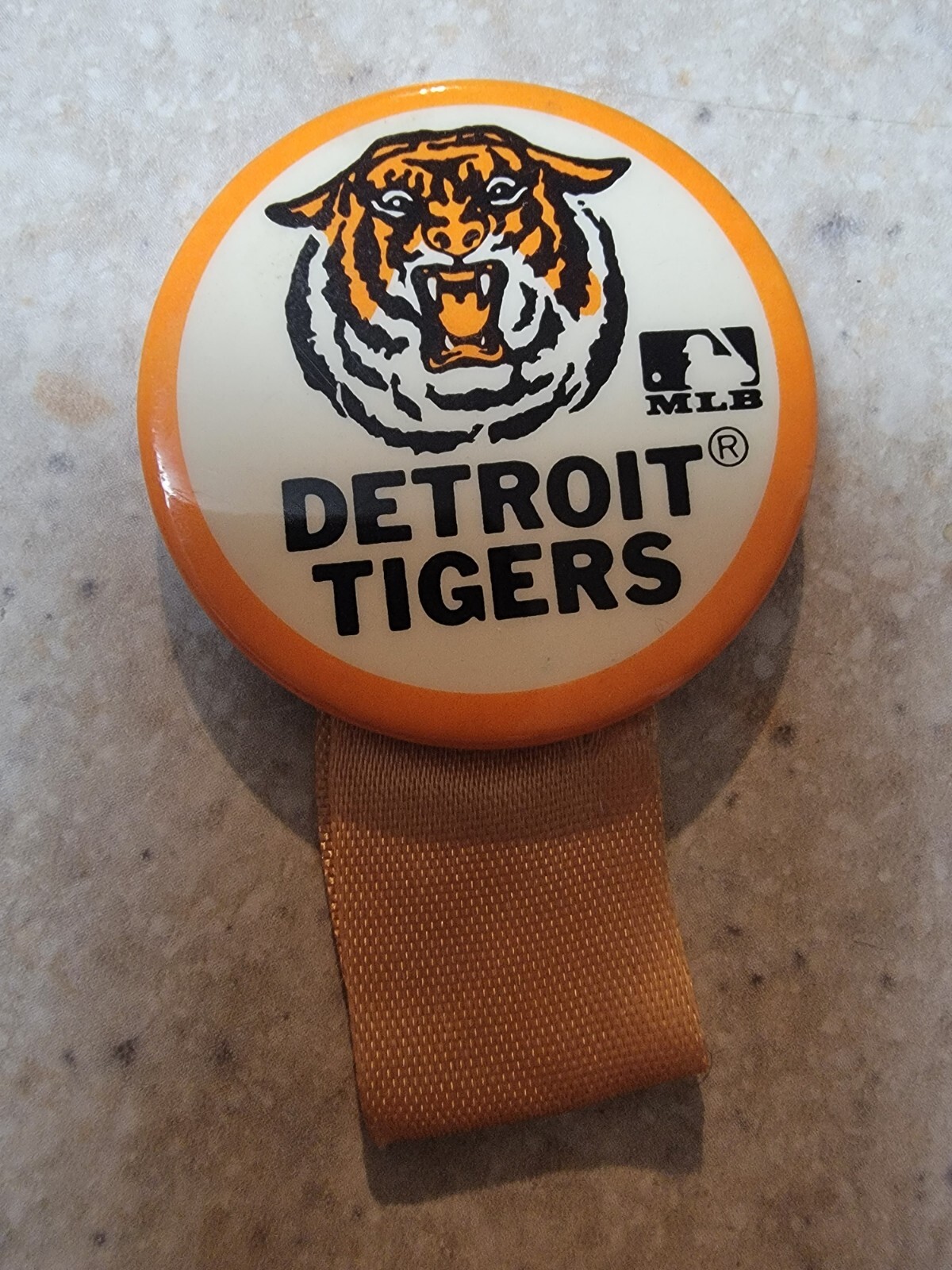 Detroit Tigers 1960's Button Pin with Ribbon 1.75" Vintage | eBay