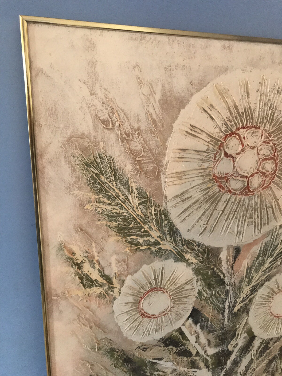 Original R Lasher Signed Floral Oil on Canvas Painting ( Large 36”x36 ...