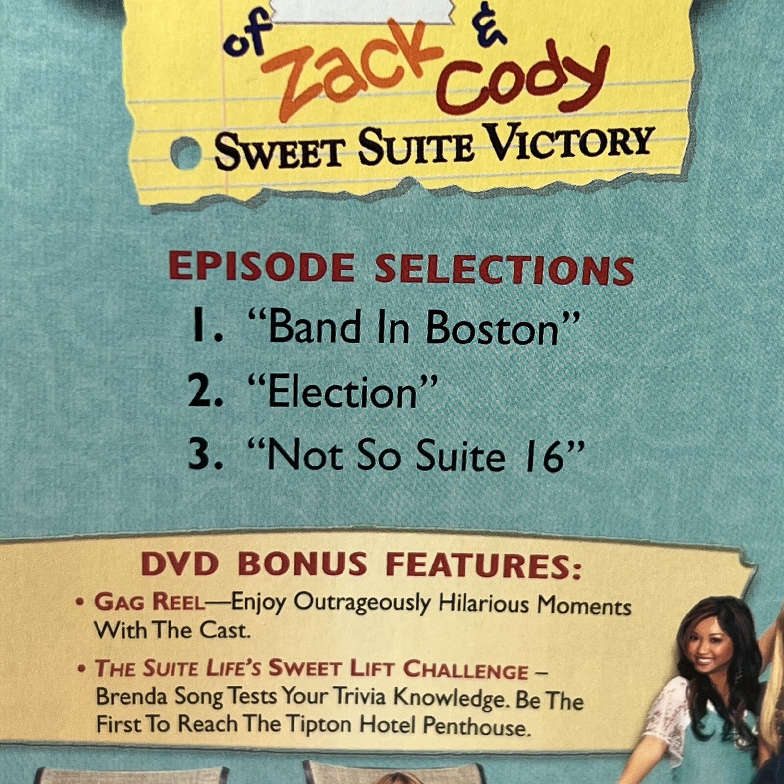 The Suite Life of Zack & Cody Sweet Suite Victory Dvd Like New ...
