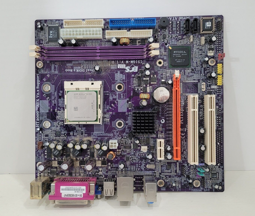 ECS HT2000 Desktop ATX Motherboard- C51GM-M V:1.0 Untested | eBay