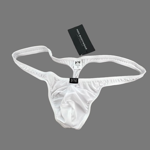N2N Bodywear Men white Phantom skin swim thong G-string swimwear size M ...