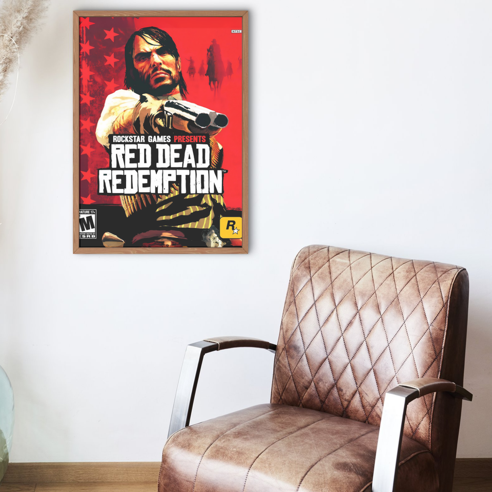 Red Dead Redemption Poster 18x24 John Marston Cowboy Western Game Wall ...