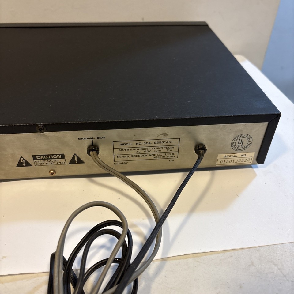 Sears LXI Series AM/FM STEREO SYNTHESIZER TUNER - 564.92961451 - TESTED ...