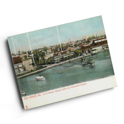 A4 PRINT - Vintage Florida USA - Key West. USN Wireless Telegraph ...