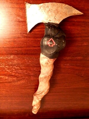 Antique Primitive Vintage Hatchet Axe Tomahawk Arrowhead Knot Folk ...
