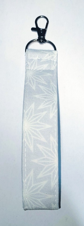 Handmade Fabric Key Fob Strap, Personalized Embroidered Key Fob ...